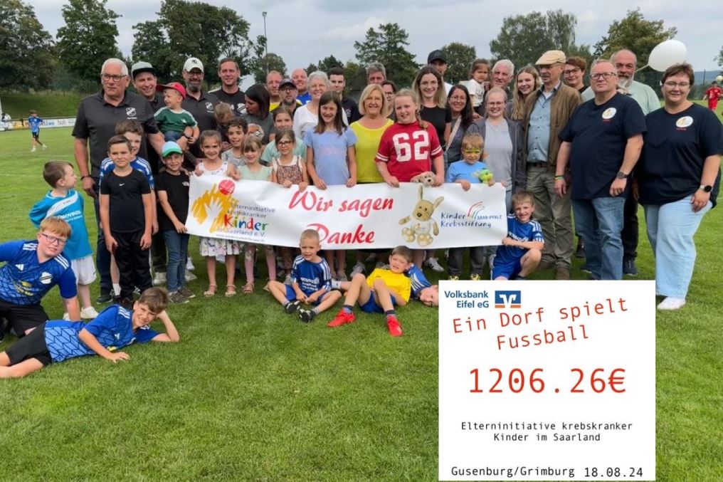 Ein Dorf spielt Fußball für den guten Zweck - Kinderkrebshilfe-Saar